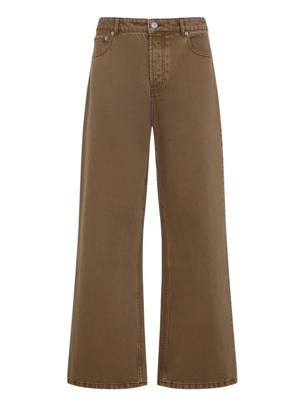 AMI Paris Large Fit Jeans - Brown
