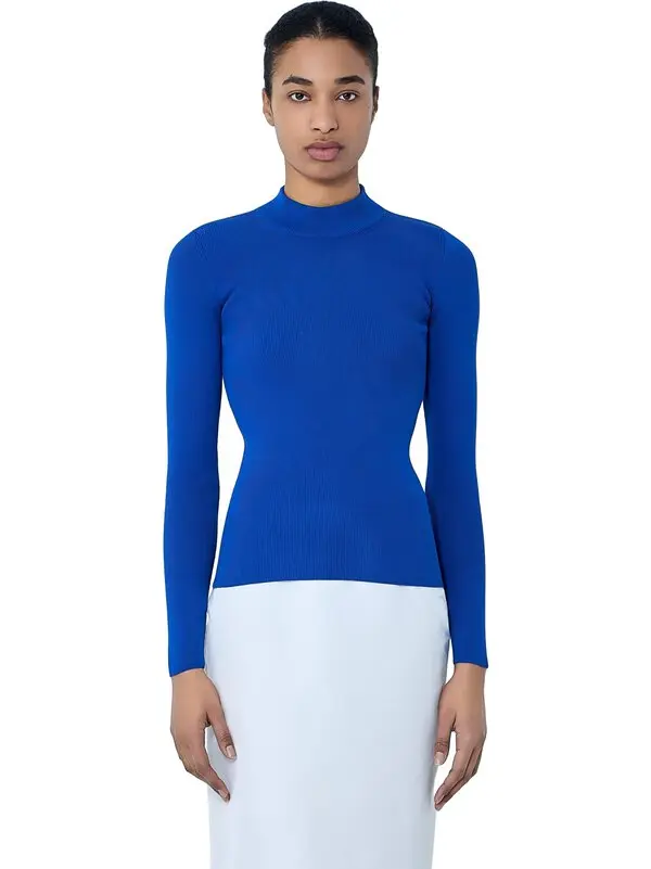 JIL SANDER Mockneck Sweater - Blue