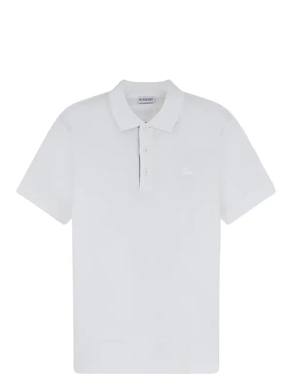 Burberry Organic Cotton Polo Shirt - White