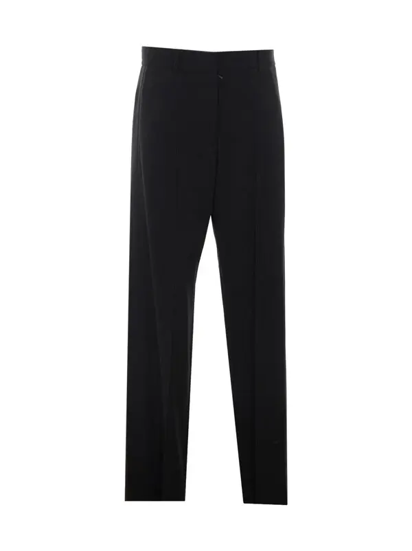 Loewe Mini Logo Wool Pants - Black
