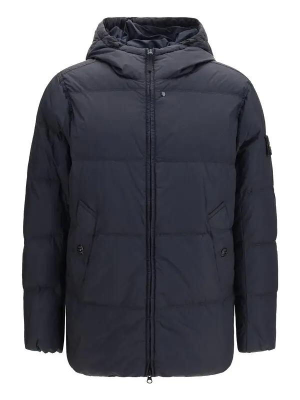 Stone Island Crinkle Reps Ny Down Jacket - Blue