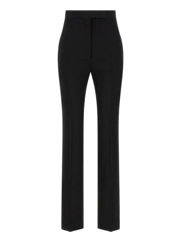 TOM FORD Sharp Wool Tuxedo Trousers - Black