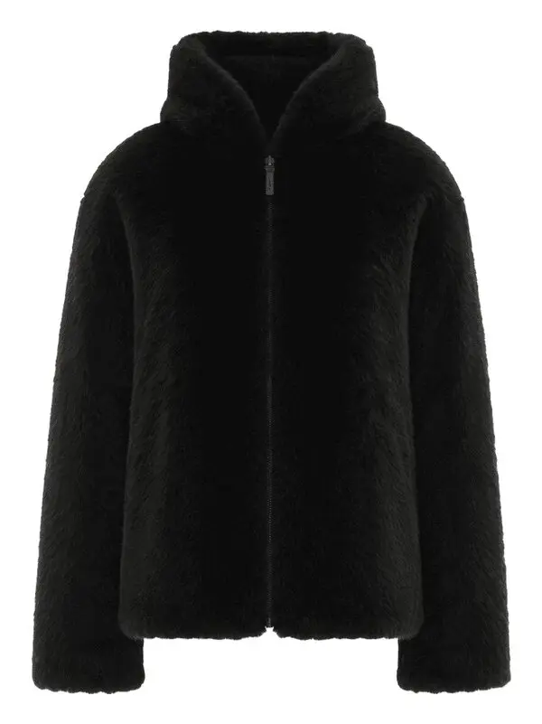 YVES SALOMON Reversible Shearling Jacket - Black