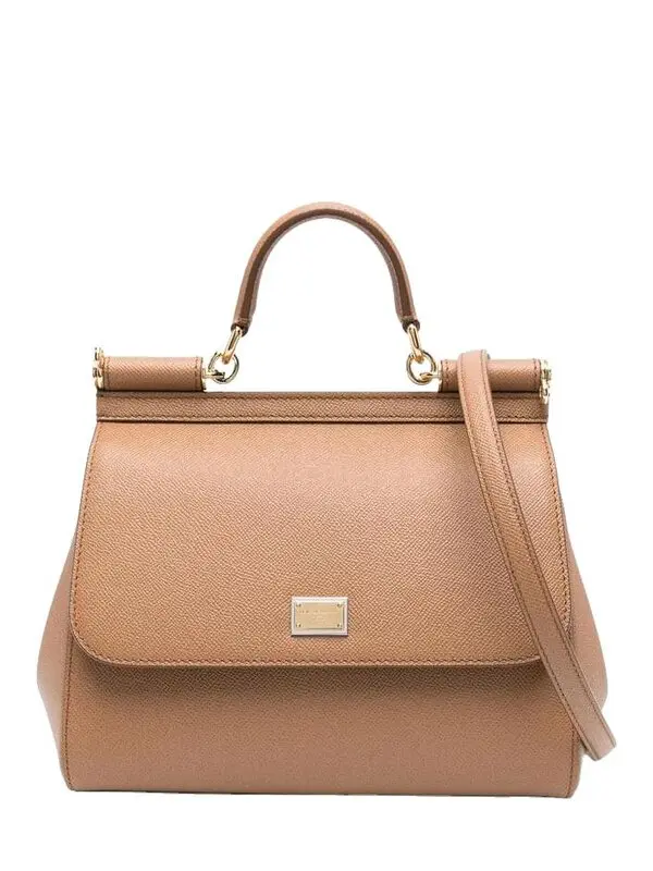 Dolce & Gabbana Leather Tote Bag - Brown