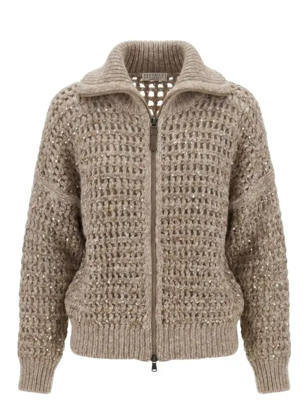 Brunello Cucinelli Wool And Cashmere Knit Cardigan - Multicolor