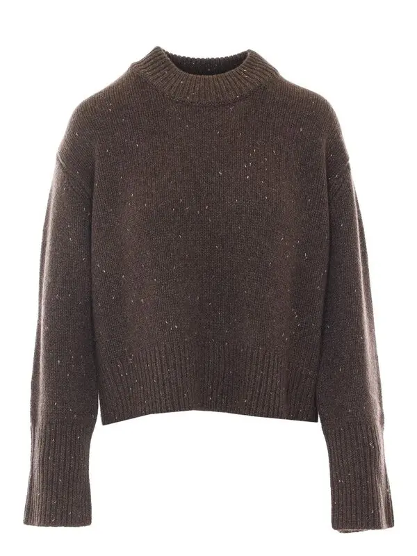 LISA YANG Tarie Sparkle Sweater - Brown