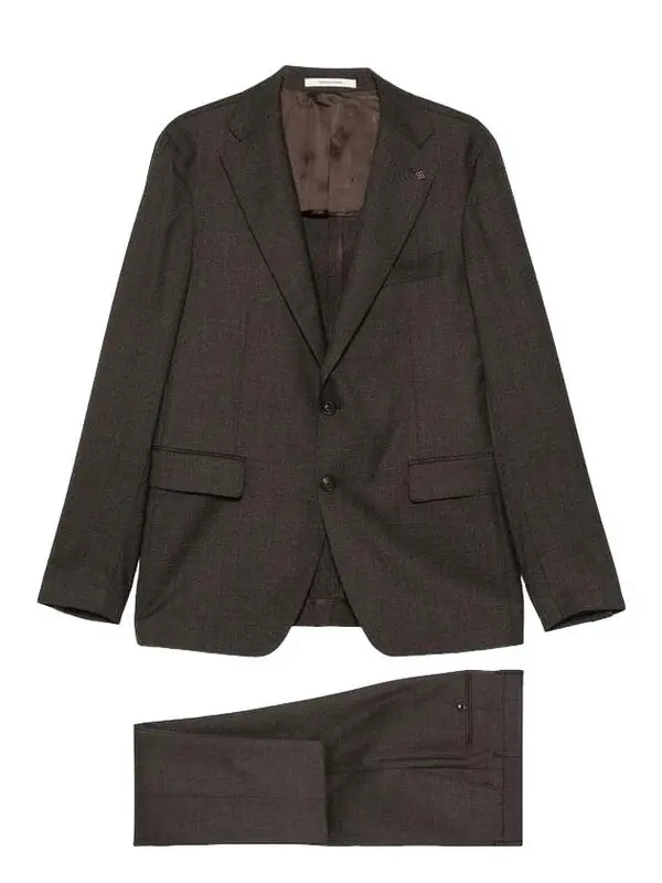 Tagliatore Suits Single Breasted Suits - Brown