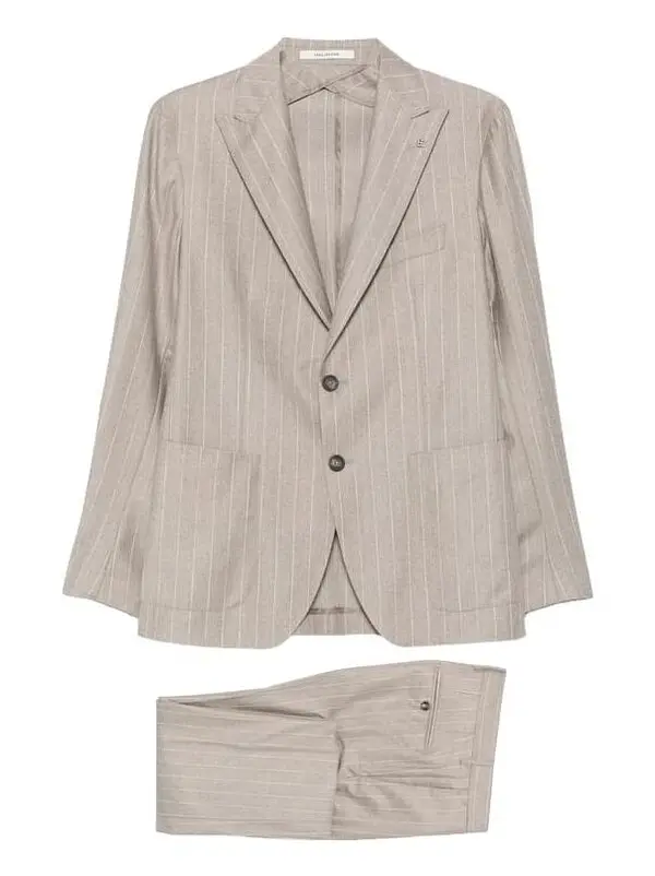 Tagliatore Grey Suits Single Breasted Suits - Gray