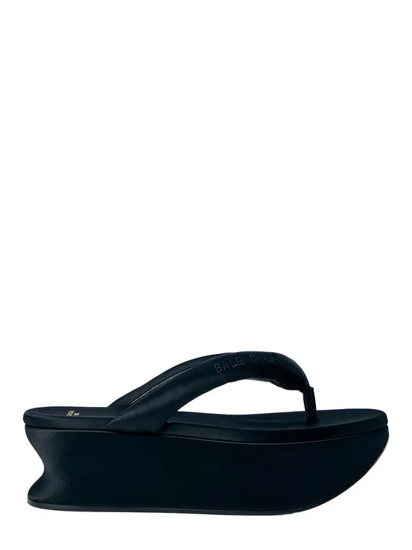 Balenciaga Gaeta Thong Sandals - Black