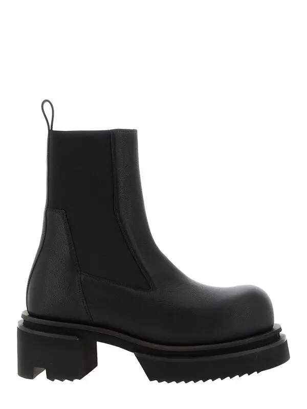 Rick Owens Beatle Bogun Ankle Boots - Black