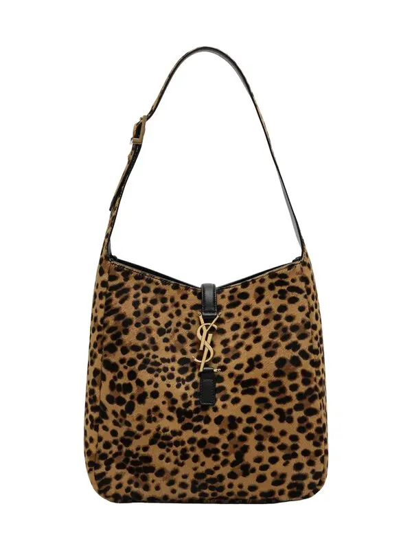 Saint Laurent Le 5 Ã  7 Bea In Pony Hair Leather - Brown