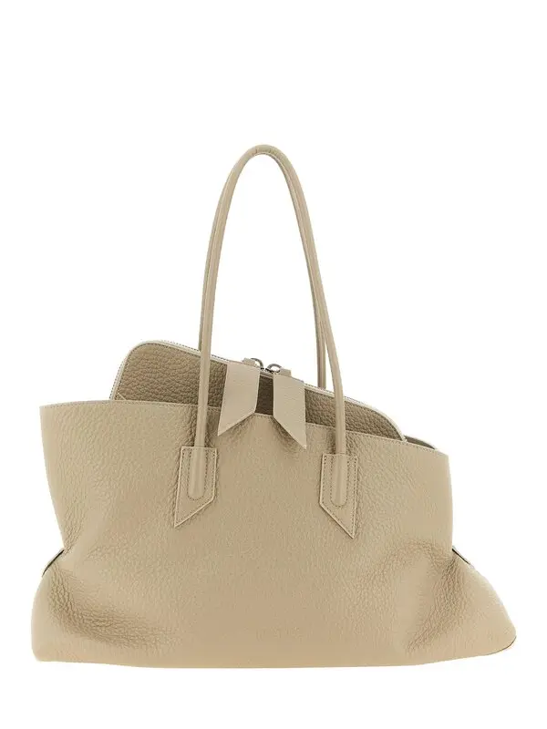 Attico La Passeggiata Medium' Shoulder Bag - Cream