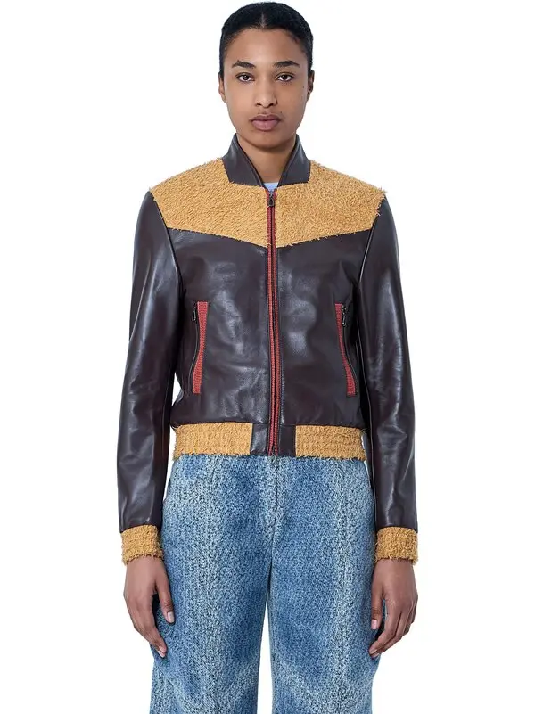 KIKO KOSTADINOV Konrad Leather Jacket - Brown