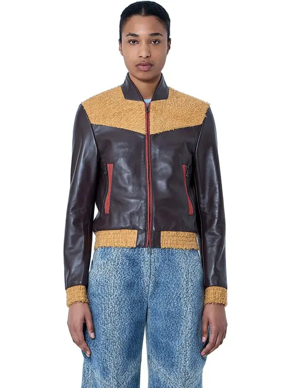 KIKO KOSTADINOV Konrad Leather Jacket - Brown