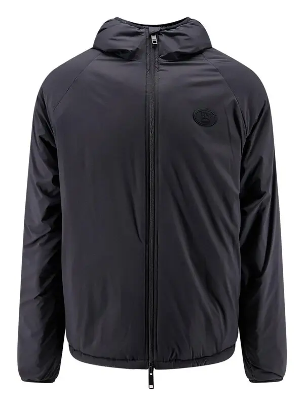 Burberry Dunwich Nylon Jacket With Ekd Patch - Black