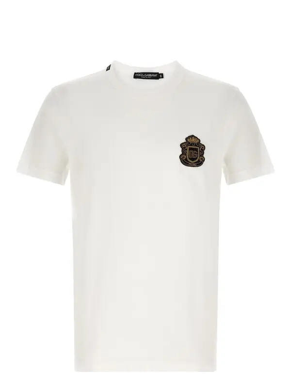 Dolce & Gabbana Heraldic Patch T-shirt - White