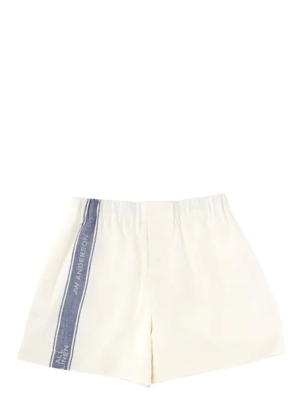 JW Anderson Linen Shorts - White