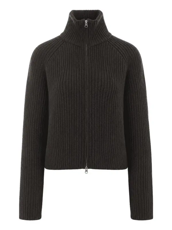 LISA YANG Sadie Zip Cardigan - Green