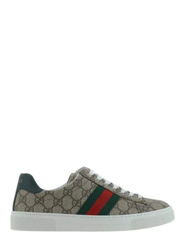 Gucci Sneakers With Gg Monogram And Web Detail - Multicolor