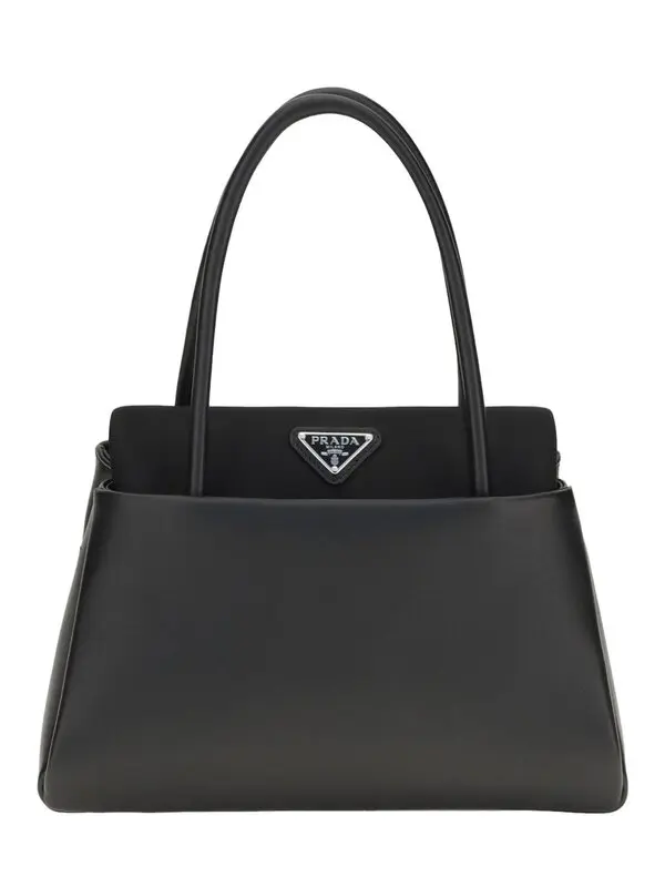 Prada Calf Leather Shoulder Bag - Black