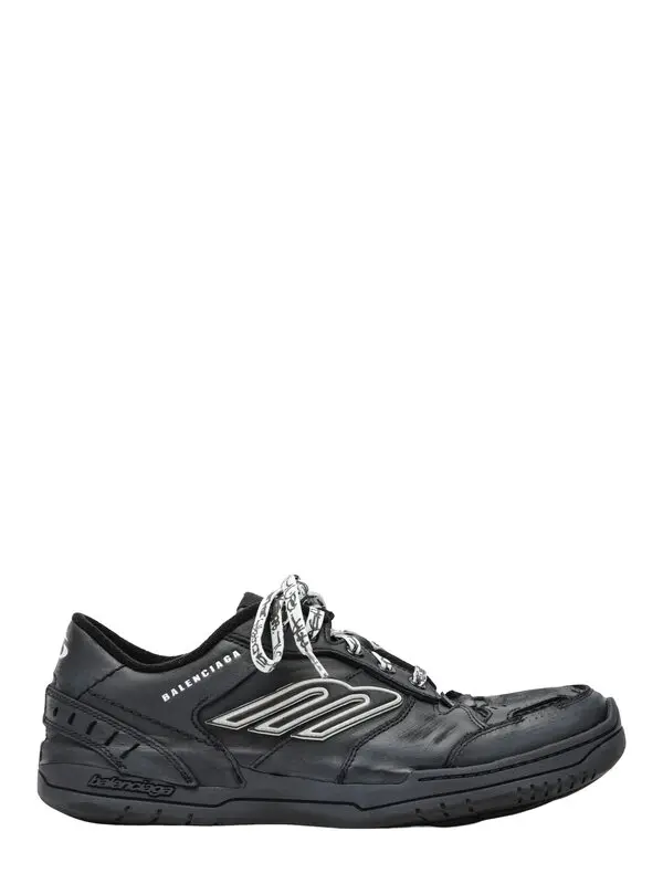 Balenciaga Hamptons Worn-out Sneakers - Black