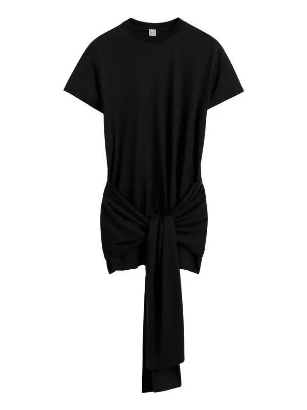 TOTEME Lyocell And Cotton Blend T-shirt - Black