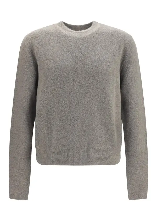 Rick Owens Cashmere-blend Crewneck Sweater - Gray