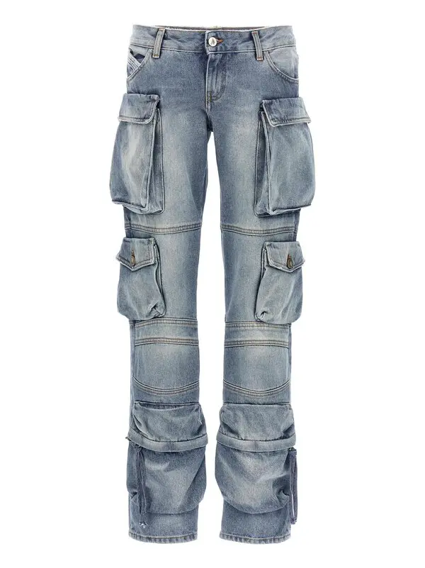 Attico Essie Cargo Jeans - Blue