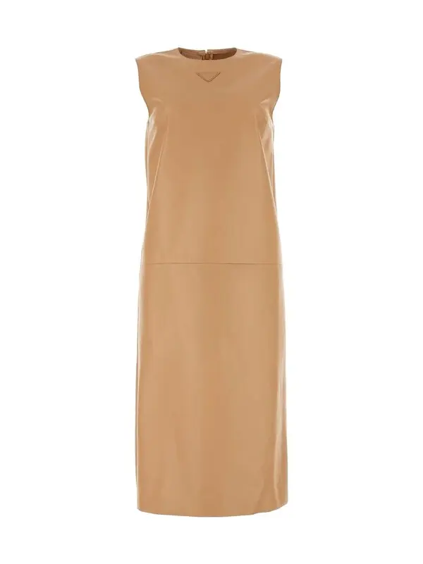 Prada Nappa Leather Dress - Pink