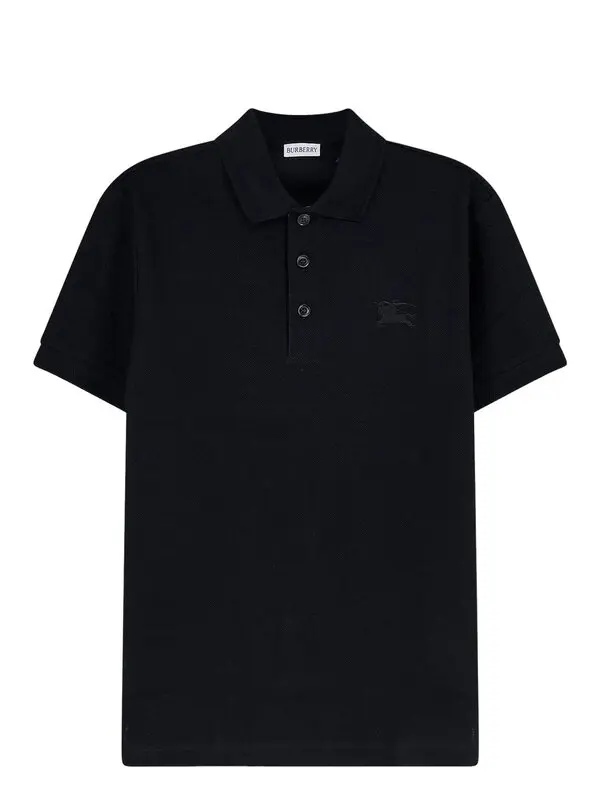Burberry Cotton Polo Shirt - Black