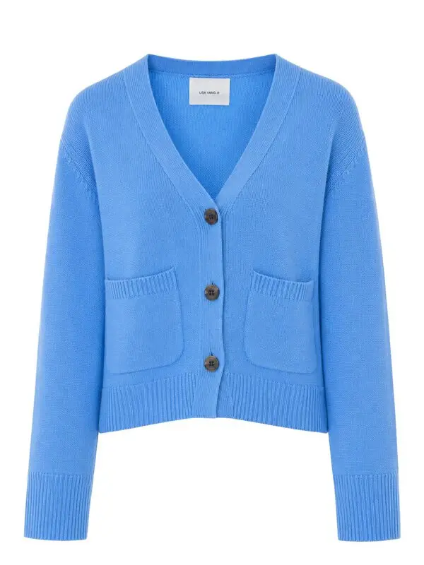 LISA YANG Danni Cashmere Cardigan - Blue