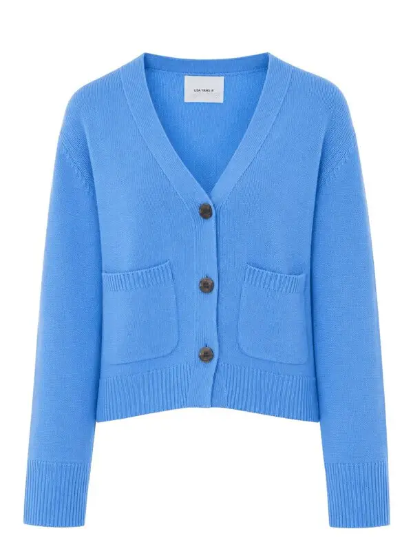 LISA YANG Danni Cashmere Cardigan - Blue