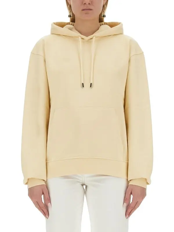 Jacquemus Logo Embroidered Hoodie - Yellow