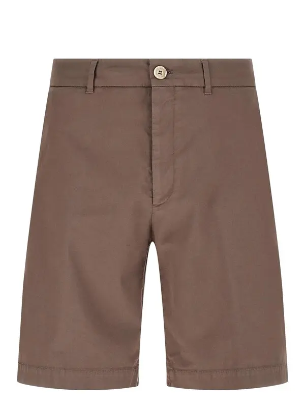 Brunello Cucinelli American Pima Cotton Bermuda Shorts - Brown