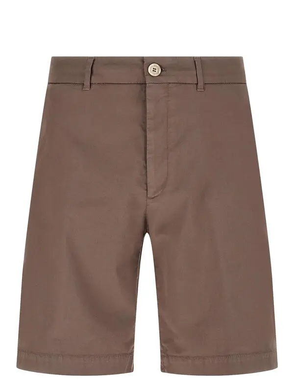 Brunello Cucinelli American Pima Cotton Bermuda Shorts - Brown