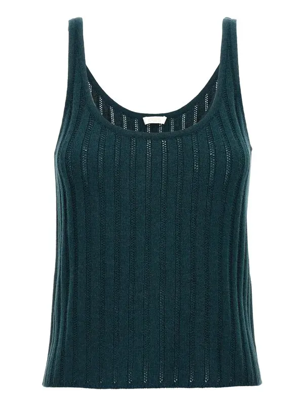ERES Palace Luxe Wool And Cashmere Knit Top - Green