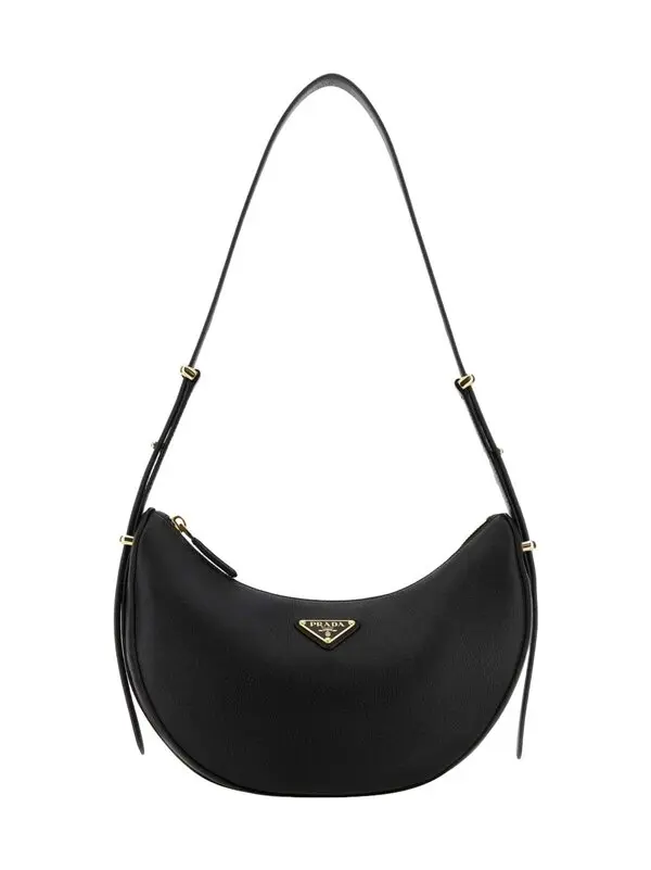 Prada Leather Shoulder Bag - Black