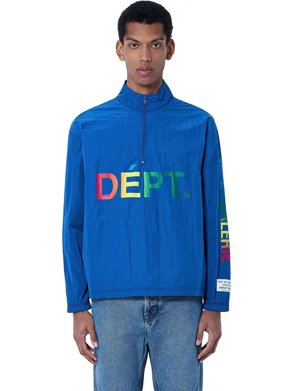 GALLERY DEPT. Half-zip Logo Pullover - Blue