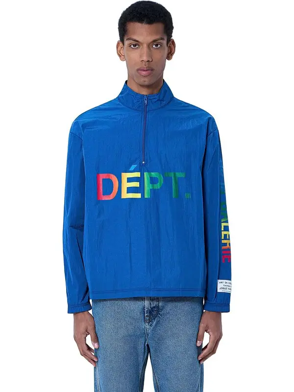 GALLERY DEPT. Half-zip Logo Pullover - Blue