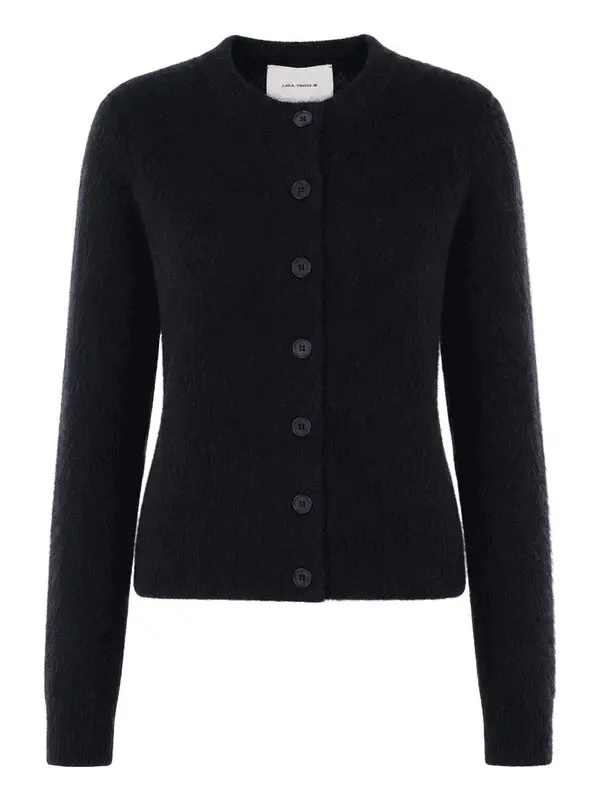 LISA YANG Azelea Cashmere Cardigan - Black