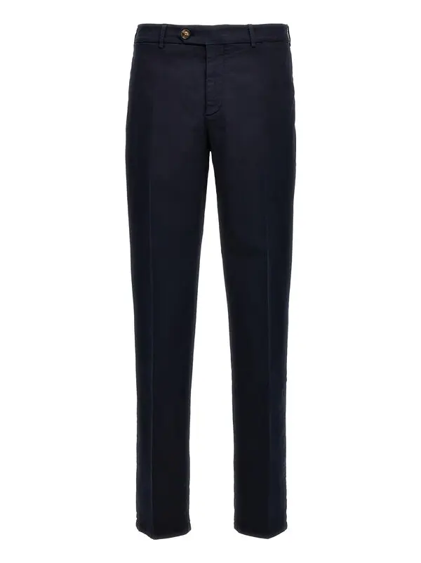 Brunello Cucinelli Flat Front Pants - Blue