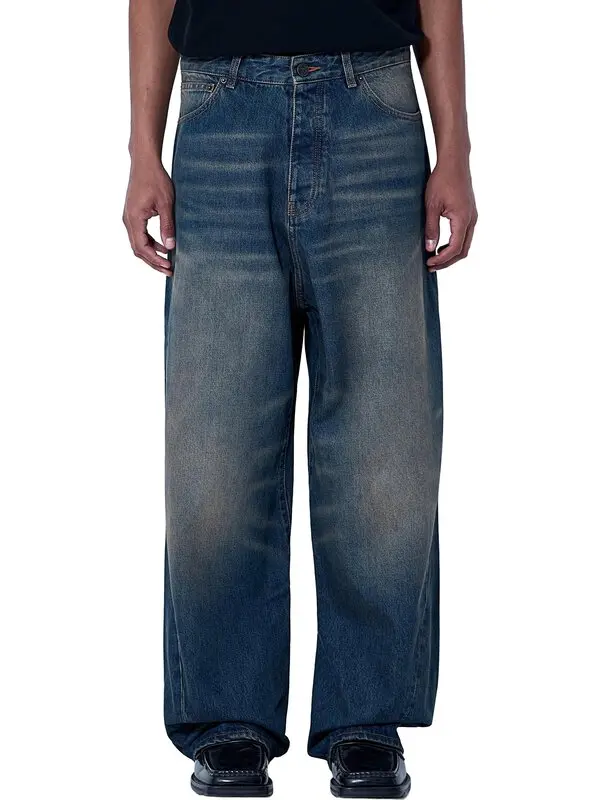 Vetements Wide-leg Denim Trousers - Blue