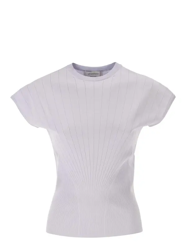 Sportmax Ribbed Viscose Jumper - Blue