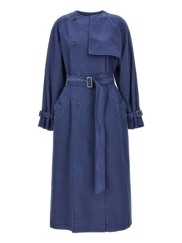 Max Mara Calao' Trench Coat - Blue