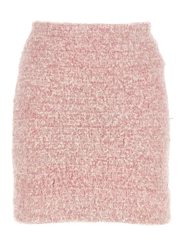 Balenciaga Tweed Skirt - Pink