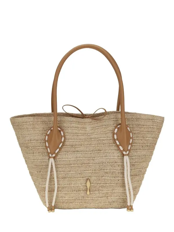 CHRISTIAN LOUBOUTIN Venus Basket Bag - Cream