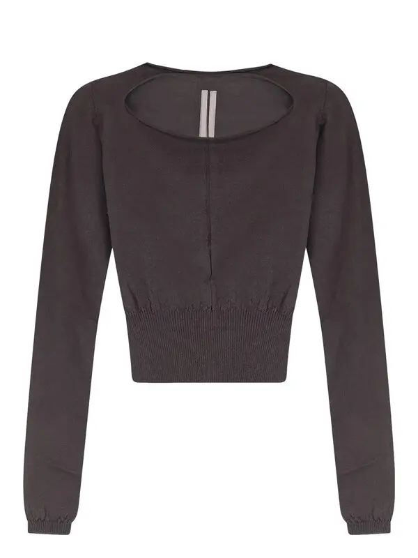 Rick Owens Virgin Wool Cropped Sweater - Multicolor