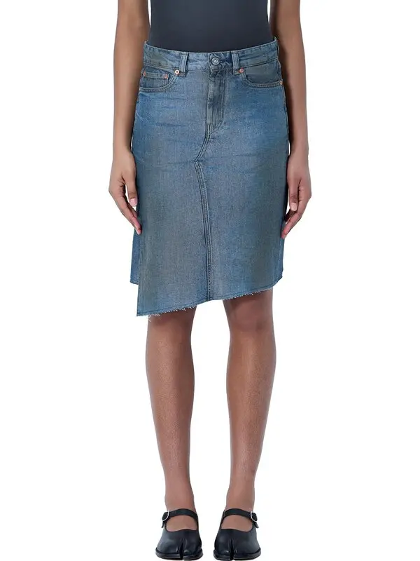 Our Legacy Asymmetric Denim Skirt - Blue