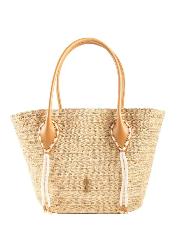 CHRISTIAN LOUBOUTIN Venus Large Rafia Tote - Multicolor
