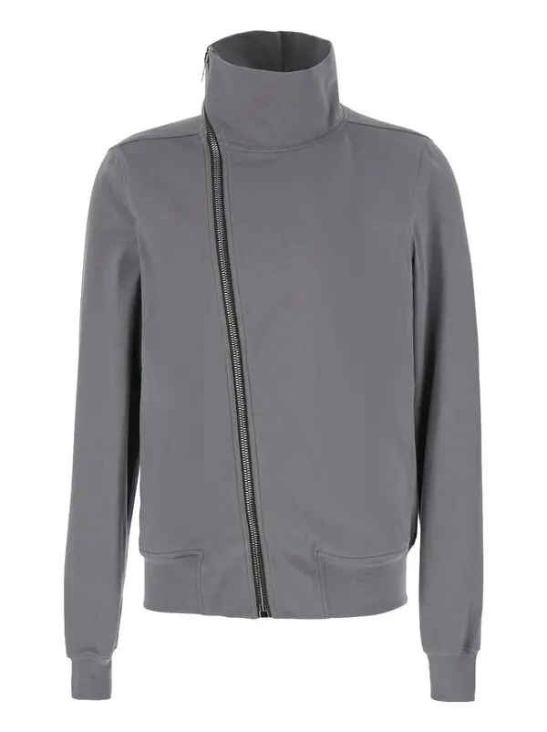 Rick Owens Bauhaus Jogger With Side Pockets, In Cotton - Gray